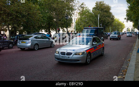 Police response vehicles on the Mall London Stock Photo - Alamy