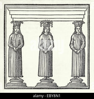 Woodcut from Fra Giocondo’s 1511 ‘Tacuino’ edition of 'De Architectura ...
