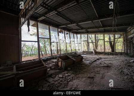 famous Cafe "Pripyat" in Pripyat abandoned city, Chernobyl Exclusion ...