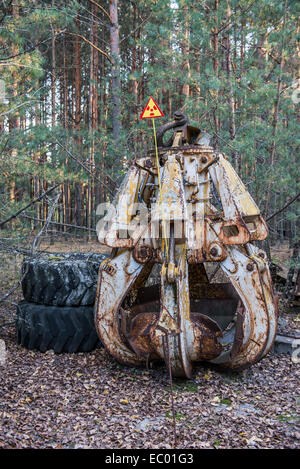 famous irradiated grapple in Pripyat abandoned city, Chernobyl ...