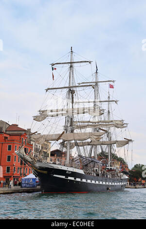 The French three masted barque Belem built 1896 - training tall ship ...