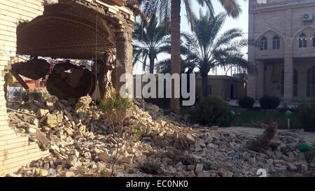 Fallujah. 7th Dec, 2014. Photo taken on Dec. 7, 2014 shows a damaged ...