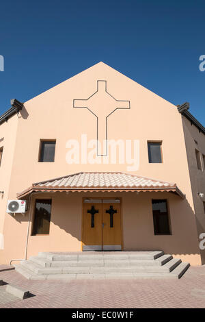 Dubai UAE Christian Church Centre Notices of churches meeting Stock ...