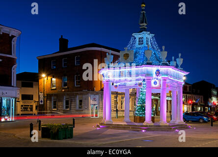 Beverley town centre at night, Humberside, East Yorkshire, England UK ...