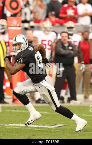 Oakland, CA. 07th Dec, 2014. Raiders linebacker Sio Moore during action ...