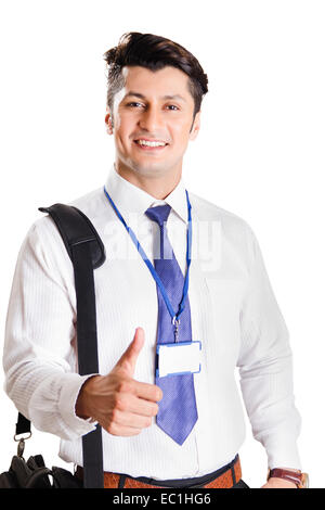1 indian Salesperson man standing Pose Stock Photo - Alamy