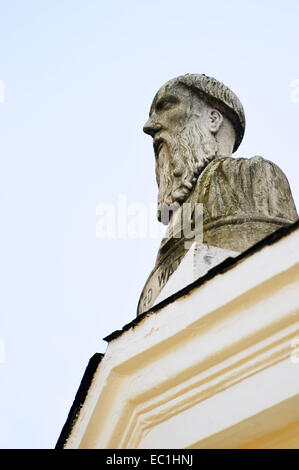 Bust of Richard Watts, founder of Watt’s Charity, Rochester, over the ...