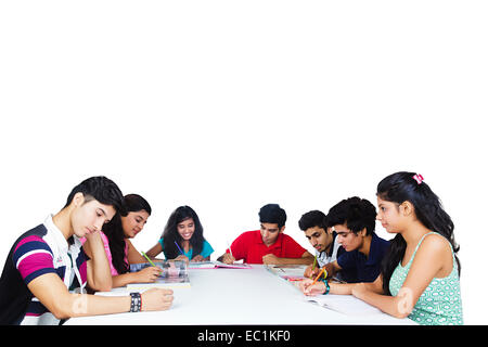 indian college friends study Stock Photo - Alamy