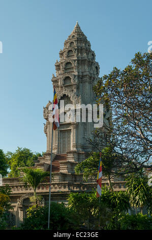 Stupa, Wat Phnom Temple, Phnom Penh, Cambodia Stock Photo - Alamy