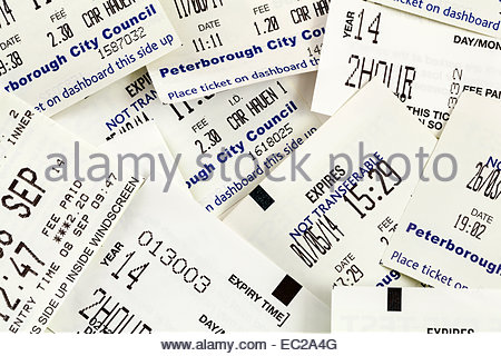 Pay and display car parking tickets uk Stock Photo: 72235129 - Alamy