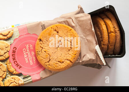 Packet of opened Marks & Spencer All Butter Battenburg Squares biscuits ...