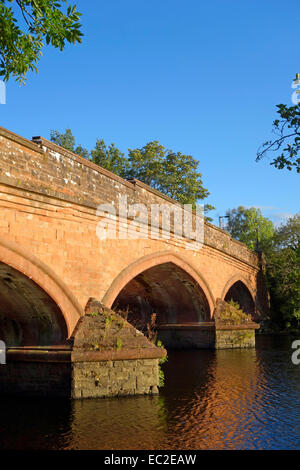 The Red Bridge over the River Teith Callander Stock Photo - Alamy