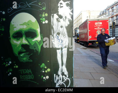 Graffiti by Team Robbo in Shoreditch street, London - tribute to artist ...