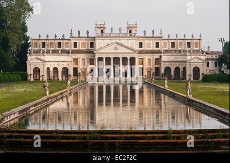 Villa Pisani, Stra, Italy. The pavilion and stables at the far end of ...