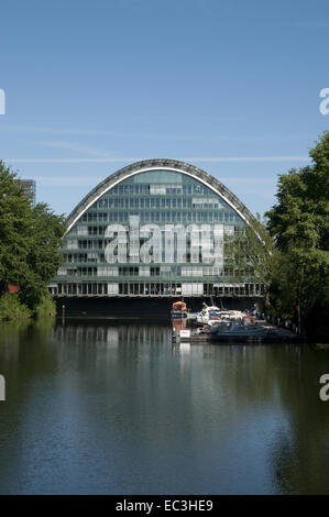 Commercial building "Berliner Bogen", Hamburg, Germany, Europe Stock ...