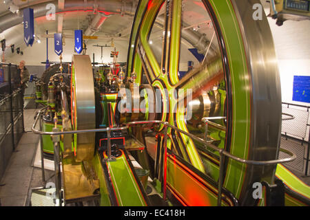 Parts of the original steam engines: a 360 hp horizontal twin-tandem ...