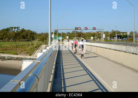 A morning ride on the Ted Smout Memorial Bridge Stock Photo - Alamy