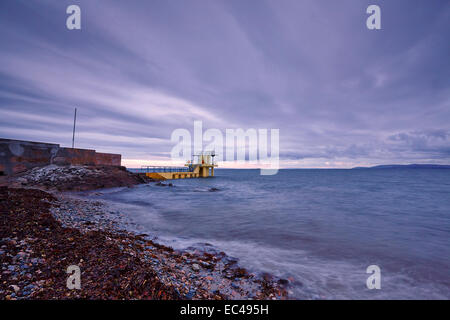 Blackrock Diving Tower is a pier with several diving platforms at ...