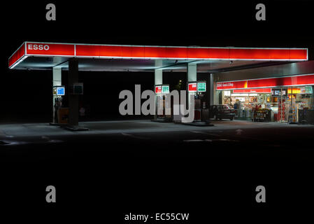 Berlin, Germany, Esso gas station early this morning Stock Photo ...
