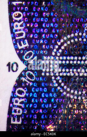 Micro Photo of an Euro Banknote Stock Photo - Alamy