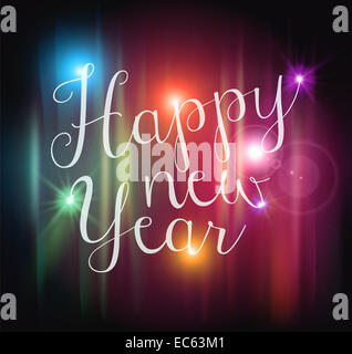 illustration of Christmas, New Year lights isolated on background. Set ...