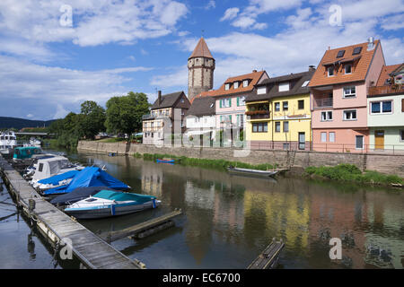Romantic Tauber Valley near Wertheim, Main-Tauber district, Baden ...
