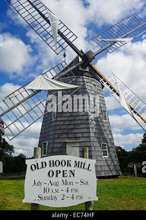 The Old Hook Windmill in the village of East Hampton, Suffolk County ...