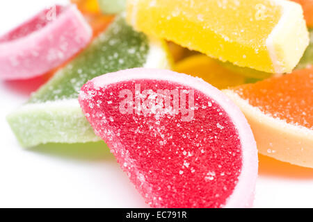 Fruit Jelly Close Up Isolated Stock Photo - Alamy