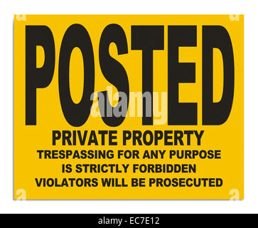 A rusty white no trespassing sign at a vinyard in the village of Affi ...