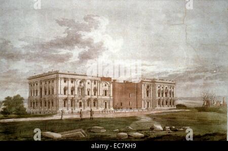 A view of the Capitol after the conflagration of the 24th Au Stock ...