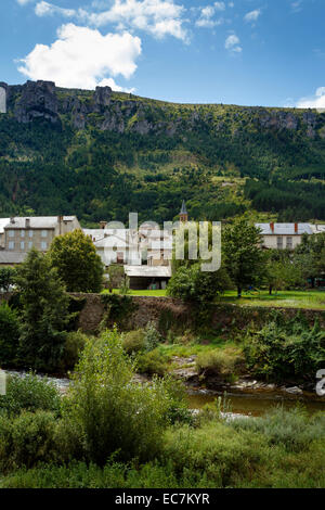 Florac french village Lozère Languedoc-Roussillon France national park ...