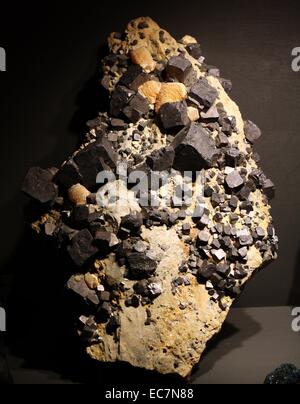 Galena, the natural mineral form of lead sulphide. It is the most ...