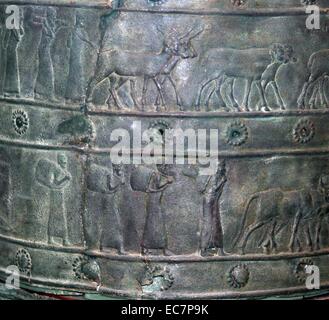 The Balawat Gates were erected by Shalmaneser III (858-824 BC) in his ...