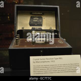 Crystal Junior Receiver Type RB2, by Marconiphone, 1922. This simple ...