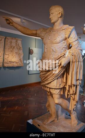 Emperor Augustus. From Villa of Livia at Prima Porta, near Rome, C 20BC ...