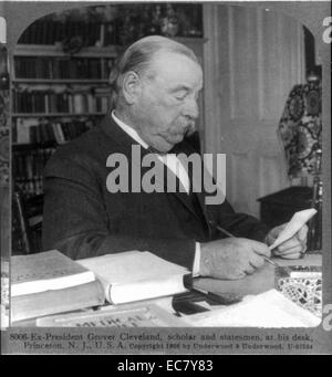 President Grover Cleveland (1837-1908). Cleveland was the 22nd and 24th ...
