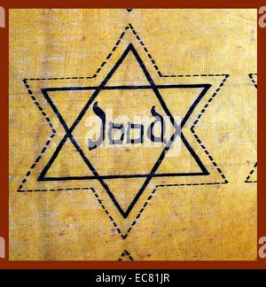 Star of David with the word Jew in the centre. Used by the Nazis, World ...