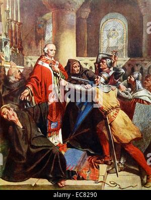 Thomas Beckett assassination Stock Photo - Alamy