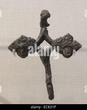 Ampulla, religious badge worn by English, medieval Christian pilgrims ...