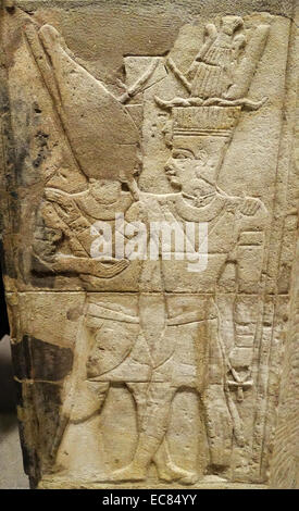 detail from the Shrine of Taharqa is a sandstone shrine built by King ...