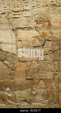 detail from the Shrine of Taharqa is a sandstone shrine built by King ...