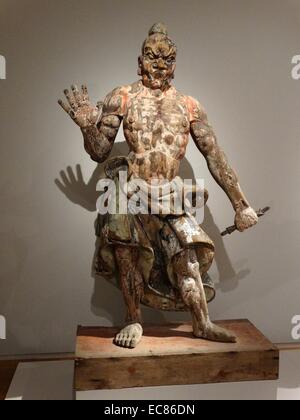 Japanese Temple Guardians. Dated 14th Century Stock Photo - Alamy