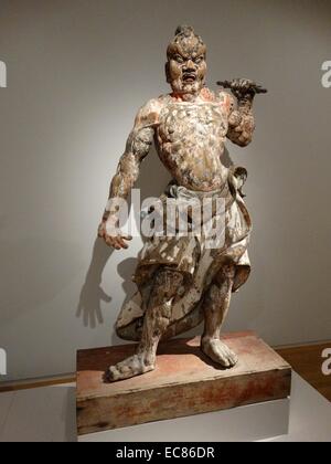 Japanese Temple Guardians. Dated 14th Century Stock Photo - Alamy