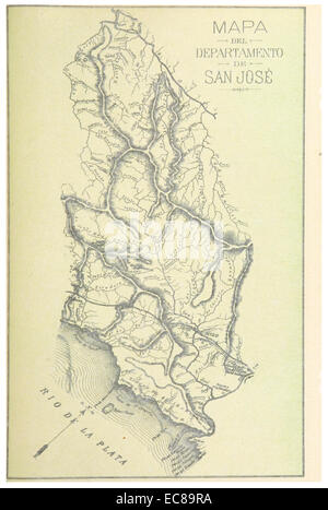 This 1882 map by Bera shows the layout of the Departamento de Canelones ...