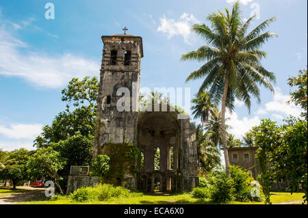 Old ruins of a church, Pohnpei, Micronesia, Central Pacific Stock Photo ...