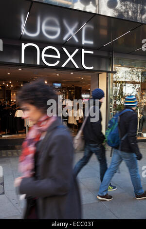 Next clothes store on Oxford Street London NEW LOGO Stock Photo - Alamy