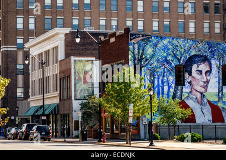 Springfield Illinois,North 5th Street,downtown,buildings,Abraham ...