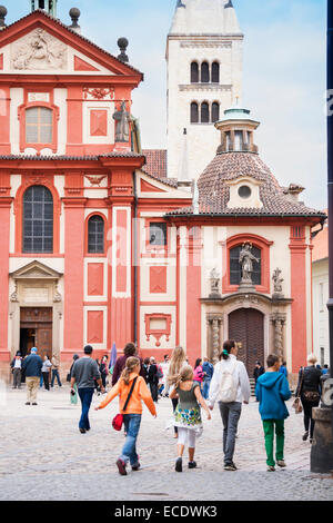 Prague Castle, Prazsky hrad, Prague, Czech Republic, Europe Stock Photo ...