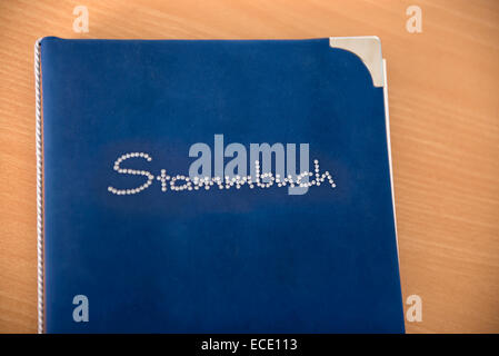 A blue German family register from the 1929. Issued on the day of ...