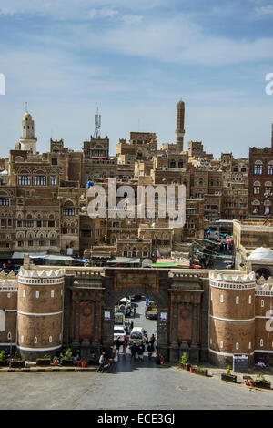 Bab Al-yemen Old City old town south gate Entrance Gate Sana'a Yemen ...